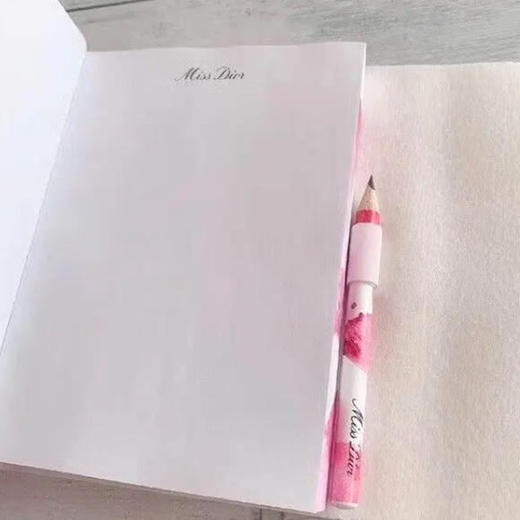 Dior | Accessories | Dior Novelty Notebook Notepad Miss Dior Pink ...